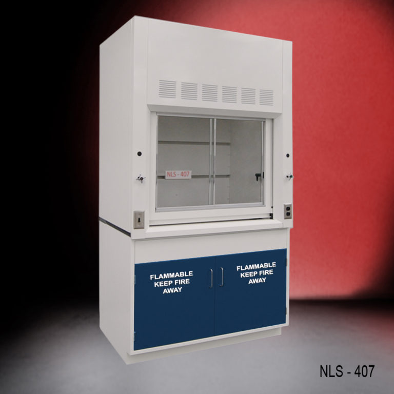 4′ Fisher American Fume Hood w/ Flammable Storage Cabinet - Fisher American