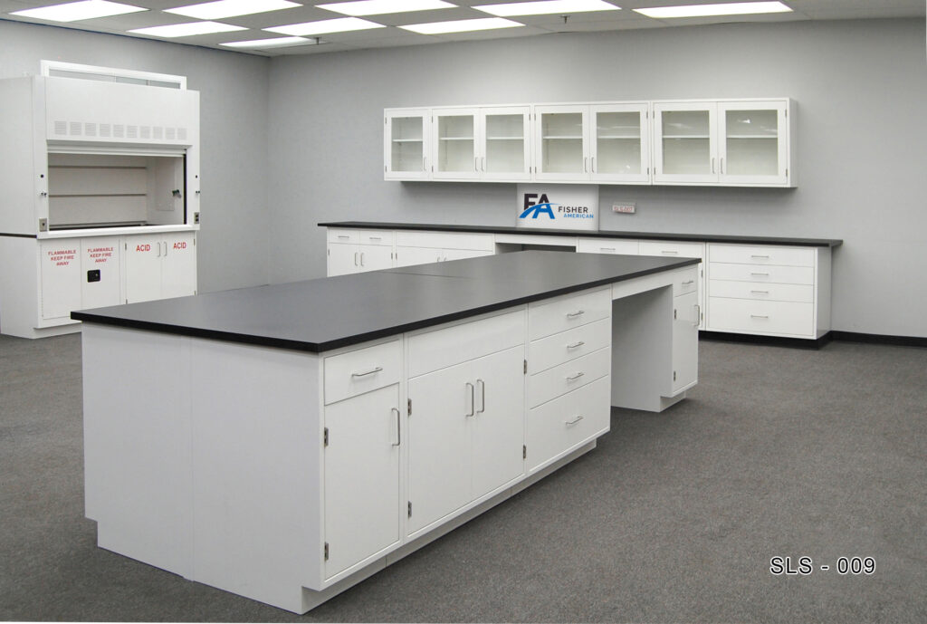 12′ x 4′ Fisher American Laboratory Island - Fisher American